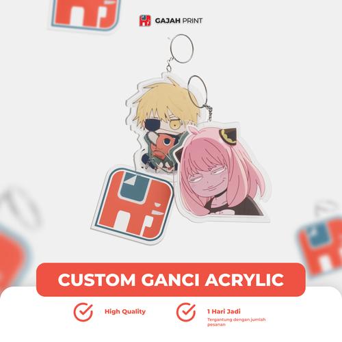 Jual Ganci Acrylic / Gantungan Kunci Custom/ gantungan kunci akrilik ...