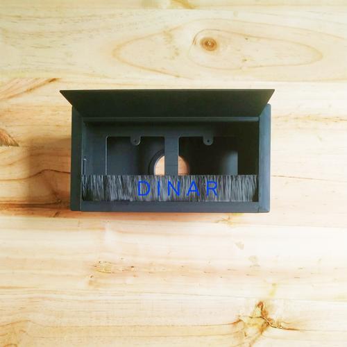 Jual STOP KONTAK BOX GROMET ALMUNIUM COSTUM 2 LUBANG HITAM - Hitam ...