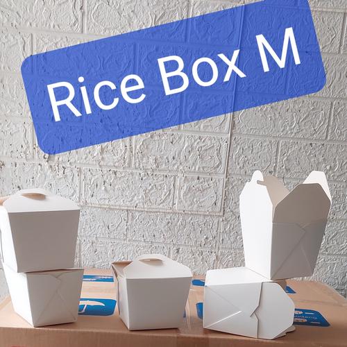 Jual Rice box / Food Pail Putih 25pcs/pack. Produk Starindo. - Kab ...