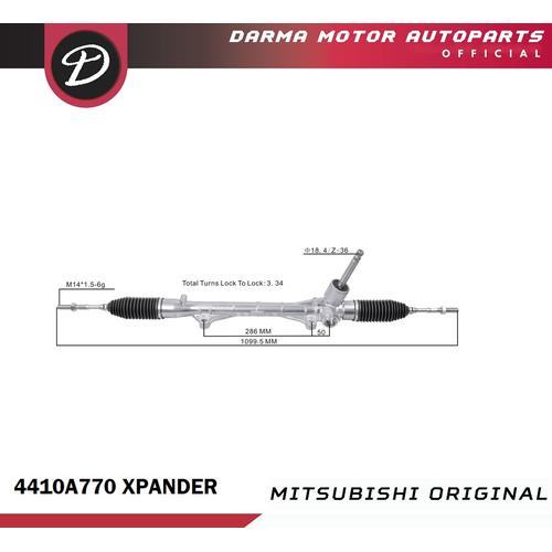Jual RACK STEERING ASSY MITSUBISHI XPANDER 4410A770 ASLI EXCEED GLS ...