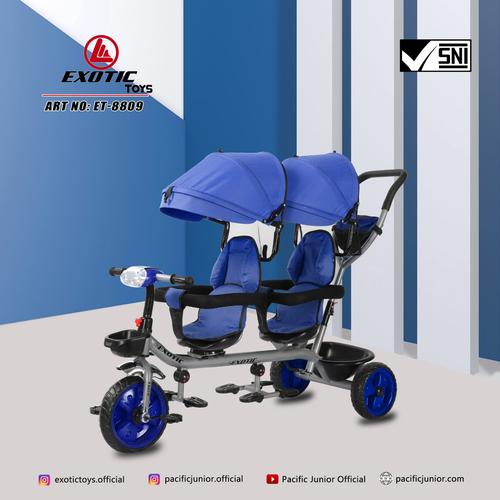 Jual Sepeda Roda Tiga Exotic ET-8809 Kembar Boncengan ET8809 Double ...