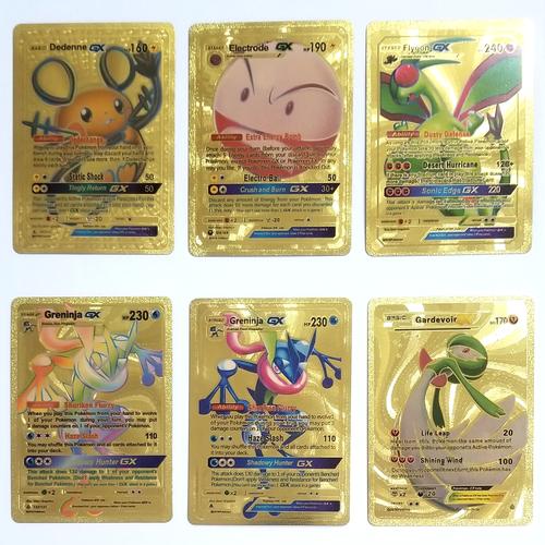 Jual Kartu Pokemon GX Gold Emas Dedenne Electrode Flygon Greninja ...