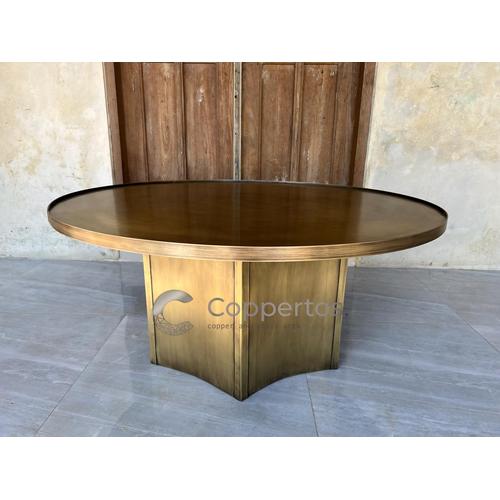 Jual Meja ruang tamu bulat 90cm. - Kab. Boyolali - Copper Tos | Tokopedia