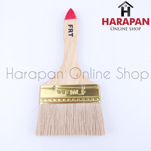 Jual Kuas Cat 4 Inch Merk FRT 4" Inci 4Inch Tembok Gagang Kayu 10 cm ...