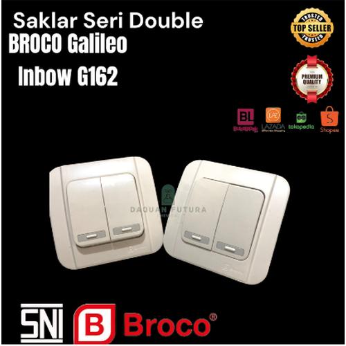 Jual Saklar Seri Double BROCO Galleo IB Inbow G162 - Kota Bandung ...