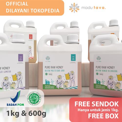 Jual Madu Murni Asli Tava Nektar Bunga 100% Pure Raw Honey Sarang Alami ...