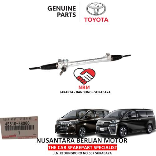 Jual RACKSTEER TOYOTA ALPHARD/VELLFIRE 45510-58060 GENUINE PARTS TOYOTA ...