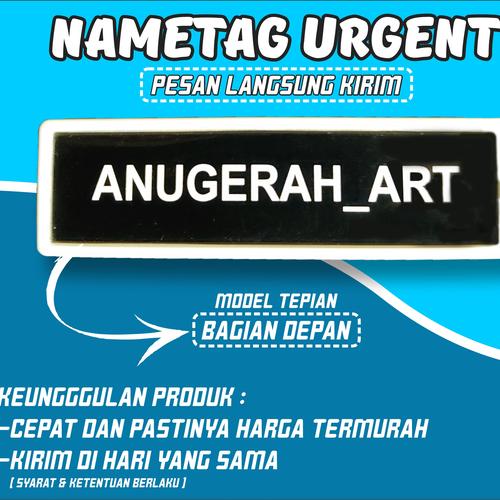 Jual NAMETAG/NAME TAG/PAPAN NAMA/NAMA DADA/NAMETAG GURU/NAMETAG PNS ...