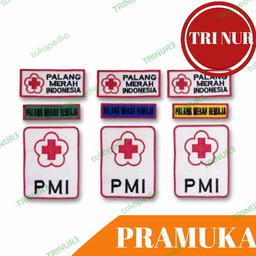 Jual Logo Bedge Bordir Pmr Pmi SD-SMP-SMA Satuset dan Bijian - kuning ...