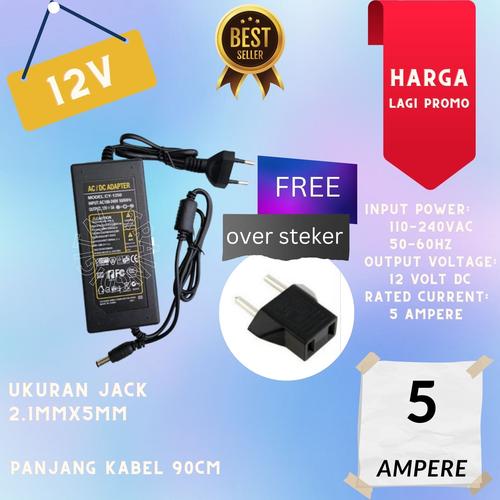Jual ADAPTOR 12V 5A 12 volt 5 ampere - Kota Tangerang Selatan - digital ...