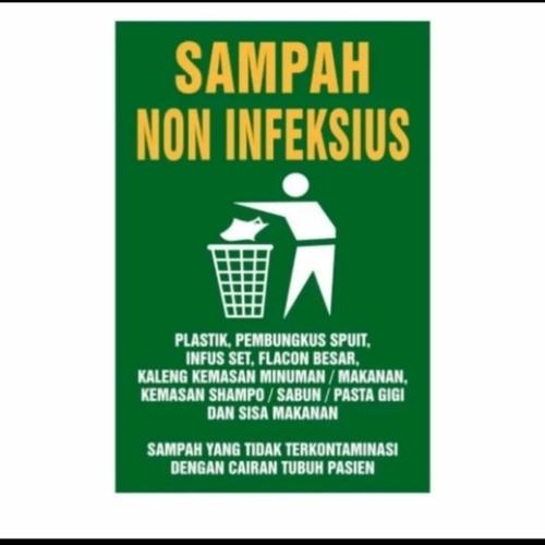 Jual STIKER SIGN 10×15. SAMPAH NON INFEKSIUS. RAMBU K3 SAFETY - Jakarta ...
