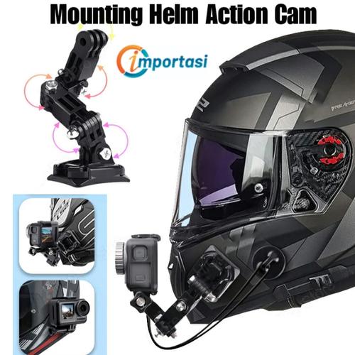 Jual Mounting Helm Action Cam Chin Mount Gopro Osmo Brica Akaso ...