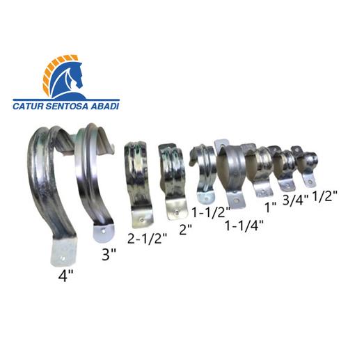Jual Klem Pipa Plat / Clamp Pipa Pipe Paralon Besi / Klem Omega ...