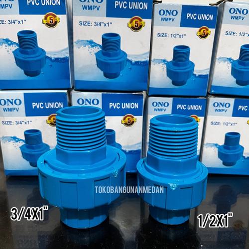 Jual WATERMOOR / WATERMUR PVC DRAT LUAR ONO 1 X 1/2 & 1 X 3/4 INCH - 1 ...