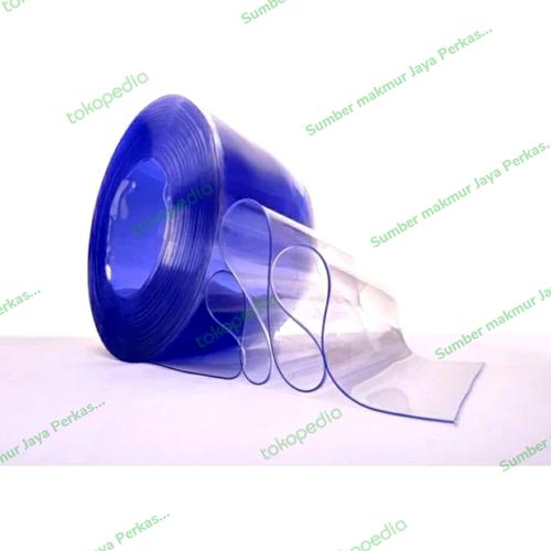 Jual PVC Curtain Biru Clear 2mm x 20cm x 50m ( Tirai PVC Curtain Clear ...