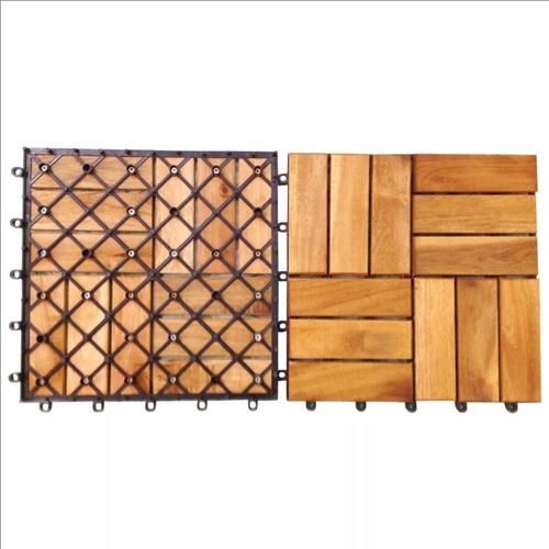 Jual (PAKET 20 PCS) Ubin lantai kayu / decking tile kayu / parquet kayu ...