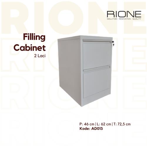 Jual Filling Cabinet 2 Laci Besi Kantor RIONE - Kab. Klaten - RIONE ...