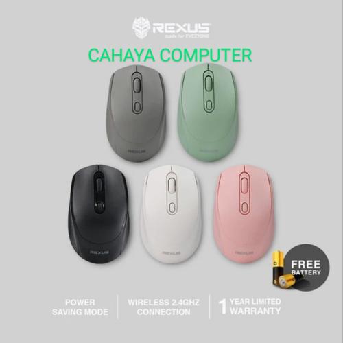 Jual REXUS MOUSE WIRELESS OFFICE Q35 SILENT CLICK GARANSI RESMI - Pink ...