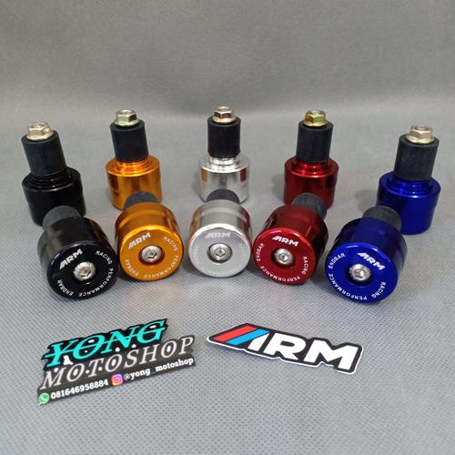 Jual Jalu Stang Bar End CNC ASLI ARM Model Bulat Universal Aerox Nmax ...