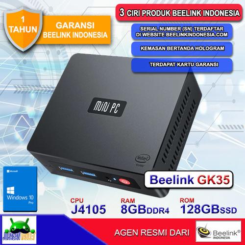 Jual Mini PC Beelink GK35 8/128GB SSD Intel J4205 Dual HDMI Windows 10 ...