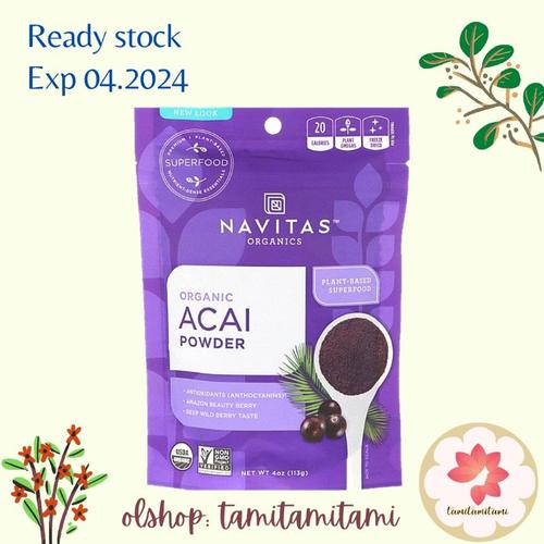 Jual Navitas Organic Acai Powder 113 g Antioxidants Wild Berry - 227 gr ...