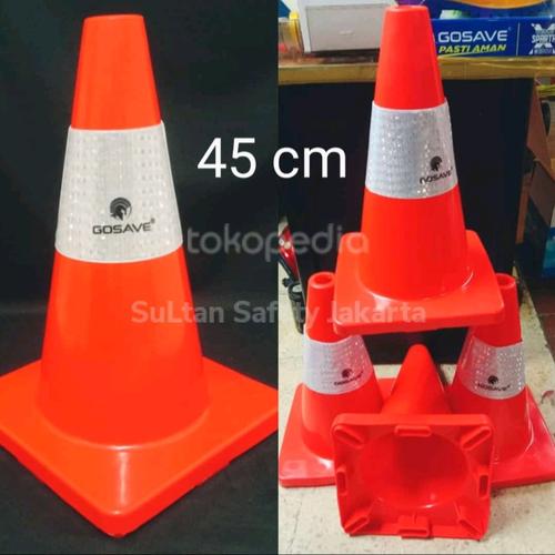 Jual Traffic cone kerucut rubber 45 cm Harga Murah - Jakarta Barat ...