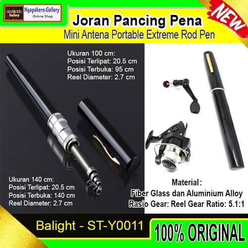 Jual Set Joran Pancing Pena Fish Pen Mini Antena Portable Extreme Rod 1 ...