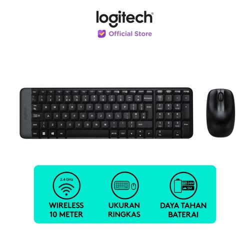 Jual Logitech MK220 Combo Keyboard dan Mouse Wireless Compact - Kota ...