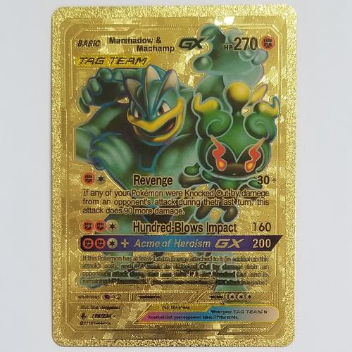 Jual Kartu Pokemon GX Gold Emas Gengar Mimikyu Lucario Marshadow ...