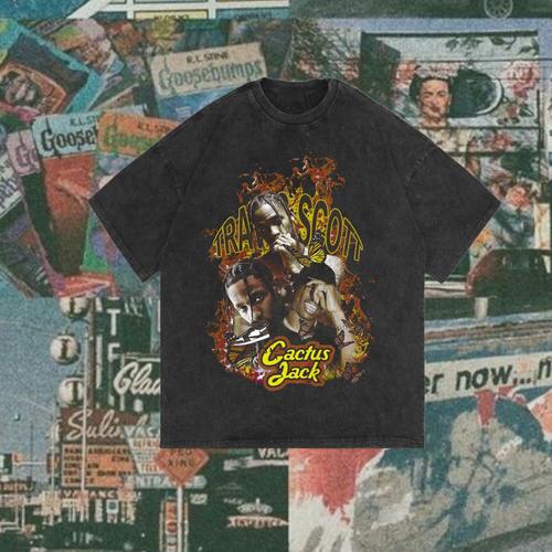Jual Ossu Official Kaos Rapper "Travis Scott - Cactus Jack" Reguler T ...