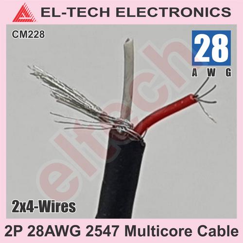 Jual 1 Meter 28AWG 2547 2P 2Pin 2 P Pin Multi Core Multicore Cable ...