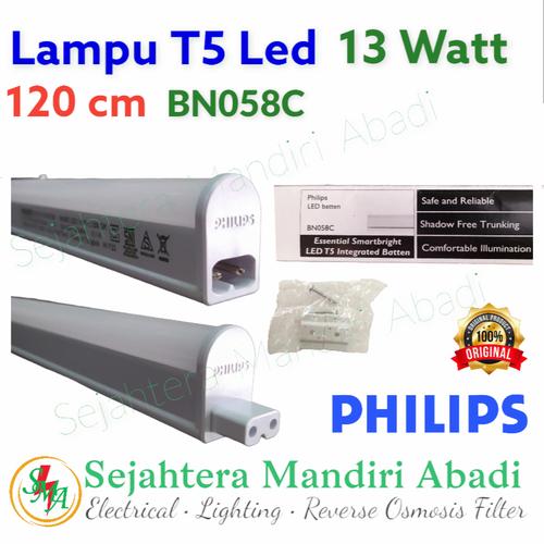 Jual Lampu T5 Led Philips 13 Watt BN058C 120cm Varian 3000K 4000K 6500K - Warmwhite 3000K - Kota ...