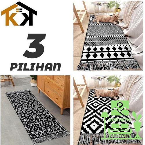 Jual (KK) Karpet Bohemian Tenun / Bohemian Rug Mat Karpet Nordic Tenun ...
