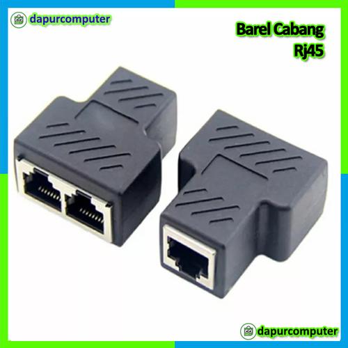 Jual Barel rj45 sambungan kabel lan barrel rj45 coupler double cat7 ...