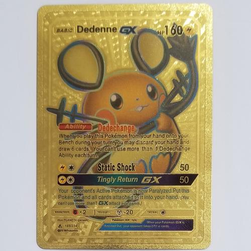 Jual Kartu Pokemon GX Gold Emas Dedenne Electrode Flygon Greninja ...