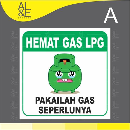 Jual STIKER HEMAT GAS LPG - VYNIL STIKER RITRAMA INDOOR - A, 10X10CM ...