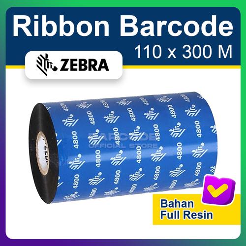 Promo Ribbon Barcode Resin Ori Zebra Ukuran 110 x 300 Meter Cicil 0% 3x ...