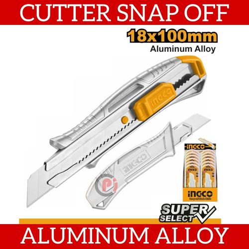Jual INGCO HKNS11807 Cutter Pisau Ukuran Besar 18 x 100mm Aluminium ...