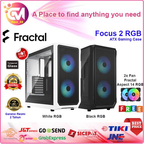 Jual FRACTAL DESIGN CASING FOCUS 2 RGB ATX Gaming Case FOCUS2 ARGB ...