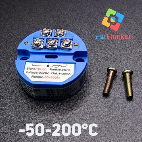 Jual RTD PT100 PT-100 Temperature Transmitter -50-200 C Output 4-20mA ...