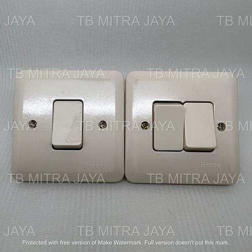 Jual Saklar Lampu BROCO / Cetekan Lampu / Inbow Outbow - Isi 2 Outbow ...
