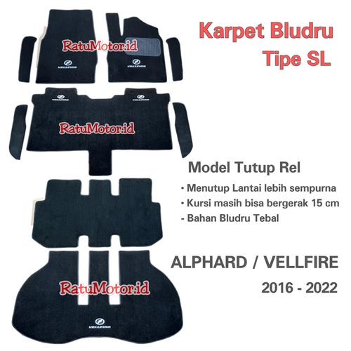 Jual Karpet Bludru Tipe SL Mobil ALPHARD / VELLFIRE 2018 Model TUTUP ...