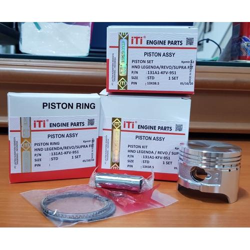 Jual Piston kit Legenda / Revo / Supra FIT merek ITI (size +1.25~+2.00 ...