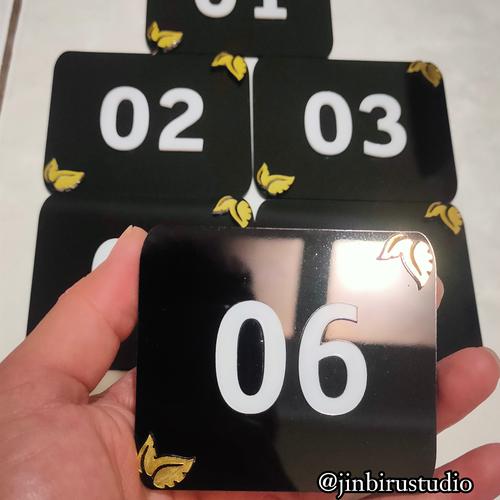 Jual Nomor Kamar Kost/Resort/Hotel/Room dll - Custom, Sticker Laminas ...
