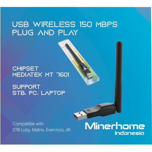 Promo USB Wifi MT7601 STB PC Laptop 150 Mbps Receiver Adapter Wireless ...