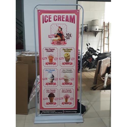 Jual STANDING DOOR FRAME uk 80 cm x 180 cm plus printing - Jakarta ...