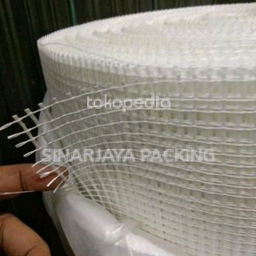 Jual Serat fiber penguat fiber mesh 10 Fiberglass 1m x 50m / roll ...