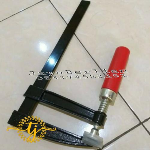 Jual Clamp f/Klamp f 50 x 600 mm alat pres papan kayu meja besi 5 x 60 ...