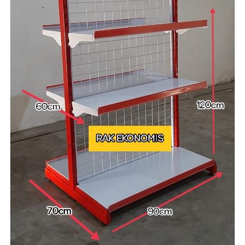 Jual RAK GONDOLA EKONOMI DOUBLE STARTER TINGGI 150 CM - Kota Surabaya ...