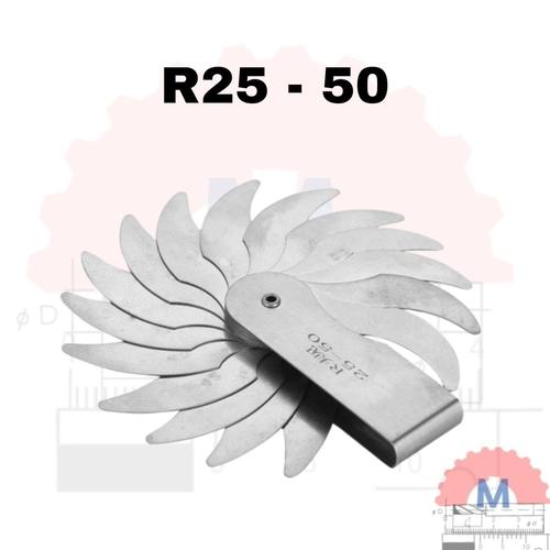 Promo Mal Radius gage pengukur radius inside outside - R 25mm - 50mm ...